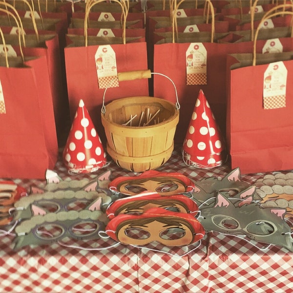 Little Red Riding Hood Printable Masks, Red Riding Hood, Wolf Mask ...