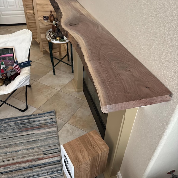 Live Edge Wood Slabs - Black Walnut- Solid Wood Desk, Table, Floating ...