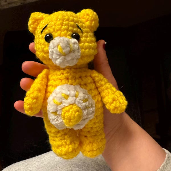 Low-sew 6in1 PDF CROCHET PATTERN Care Bears, Easy Amigurumi Baby Toy, Cheer, Funshine, Good Luck ...
