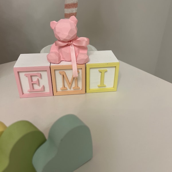 Name Blocks, Alphabet Blocks, Blocks, Letter Blocks, Personalised ...