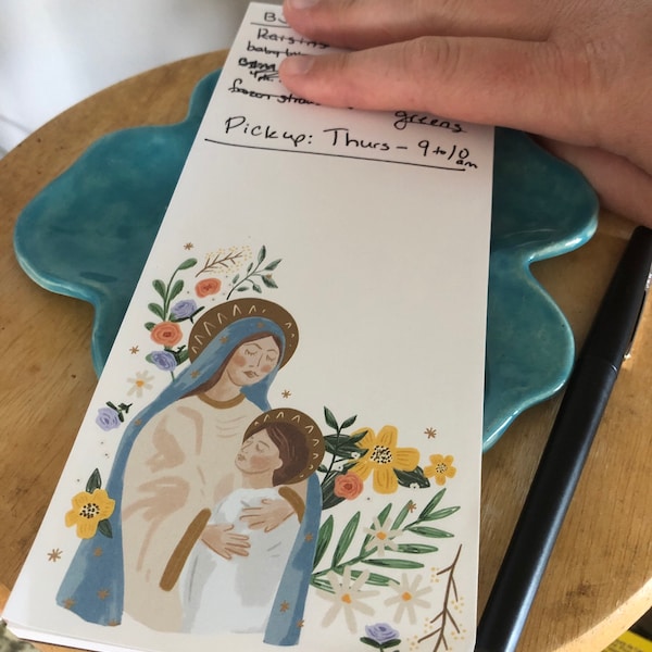 Marian Notepad, Marian Stationery, Catholic Notepad, Catholic Gift ...