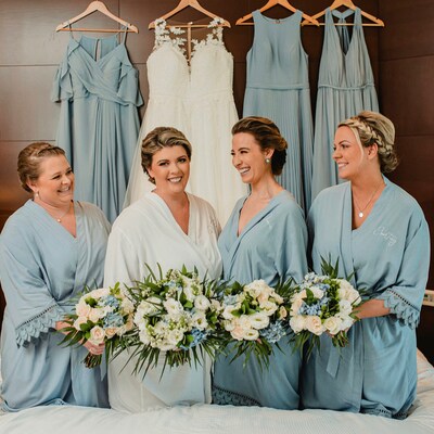 Plus Size 2XL 3XL 4XL Bride Bridal Bridesmaid Robes, Bridesmaid Gifts ...