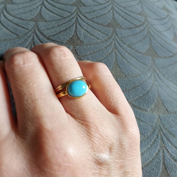 Jane Austen Gifts Turquoise Ring Replica Gift for Her Turquoise ...