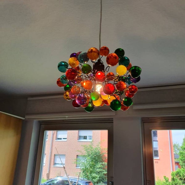 Bubbles Lighting, Ceiling Pendant Light With Multicolored Bubbles for ...