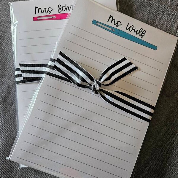 Flair Pen Personalized Notepad | Customized Note Pad | Jotter Pad ...