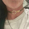 Fishbone Link Chain Necklace,gold Thick Fish Bone Choker Necklace,gold ...