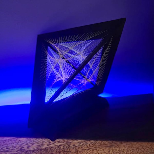 Icosahedron Parabolic Curves 3 Layers Design | String Art | Flower of ...