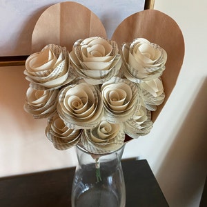 Custom Song Lyrics Paper Flowers Wedding Vows Paper - Etsy