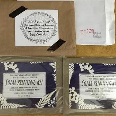 DIY Solar Printing Kit Craft Kit Cyanotype Kit Solar - Etsy