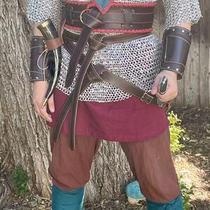 LARP Kit Leather Armor and Pauldrons - Etsy