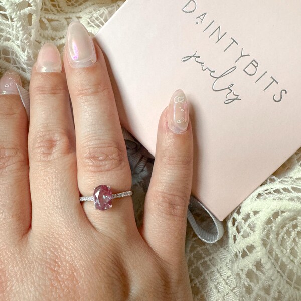 Enchanted Moonstone Ring, Promise Ring, Simple Ring,rainbow Moonstone ...