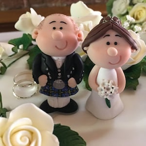 MINI Wedding Cake Topper Bride and Groom Mini Novelty Cake - Etsy UK