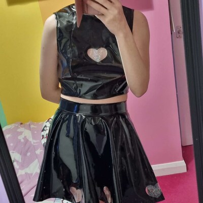 Bubble Goth Princess 2 Piece PVC Glitter Heart Cut Out Set - Etsy