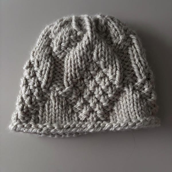 Crochet Pattern for Diagonal Weave Slouch 5 Sizes Baby Large Adult DIY ...