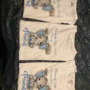 Elephant SVG Set, 4 Boy Elephants With Blue Ears, Polka Dot, Cute ...