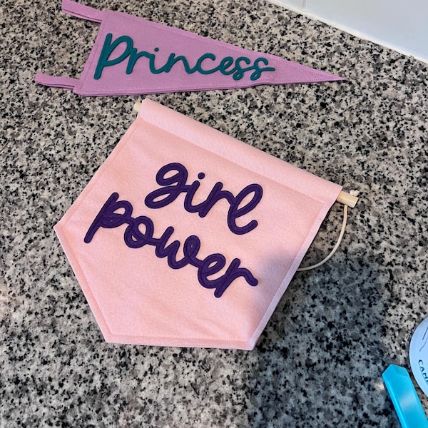 Girls Rule Mini Felt Nursery Wall Banner Girls Bedroom Decor - Etsy