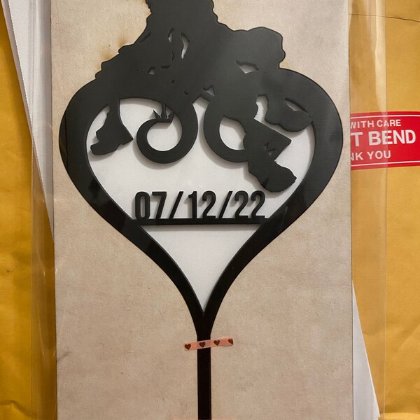 Kingdom Hearts Kairi and Sora Cake Topper - Wooden Wedding Cake Topper ...