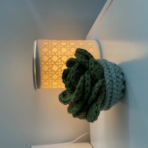 Crochet Pattern-flower POT Into Coaster-coaster Crochet Pattern Flower ...