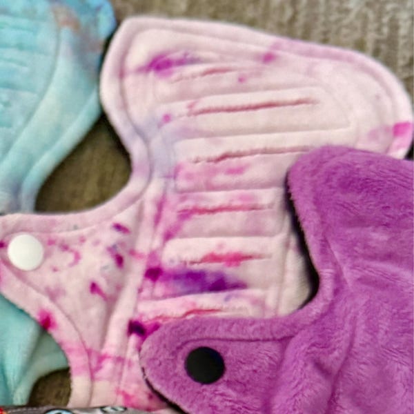 6 Inch Small Wet Bag, Cloth Pad Bag, Sanitary Pad Wrapper, Pad Holder ...