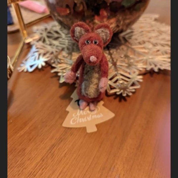 Mini Mole Collectible Gift, Needle Felted Handmade Decoration, Ornament ...