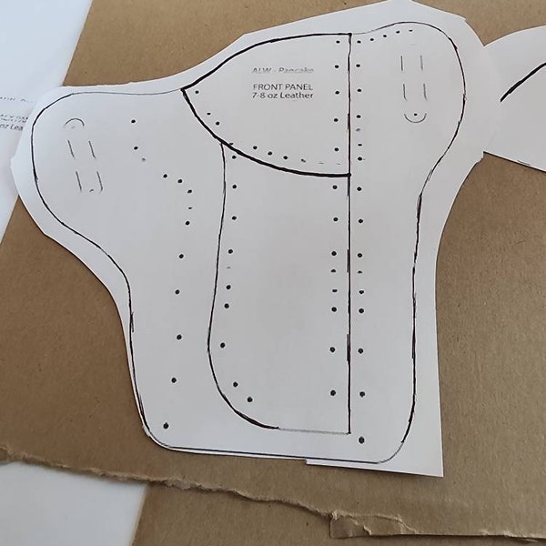 PDF Digital Pattern - 1911 - 5" Pancake Style Leather Holster Pattern ...