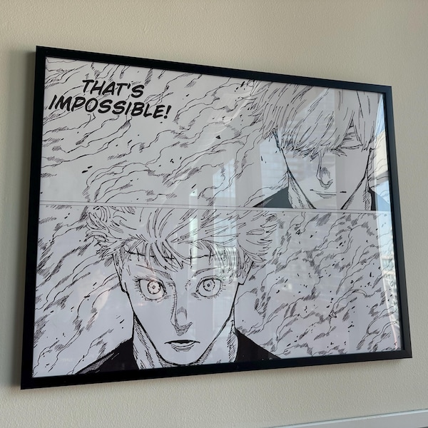 28x20 Inch Jujutsu Kaisen Manga Poster | Custom Manga Panel Drawing ...