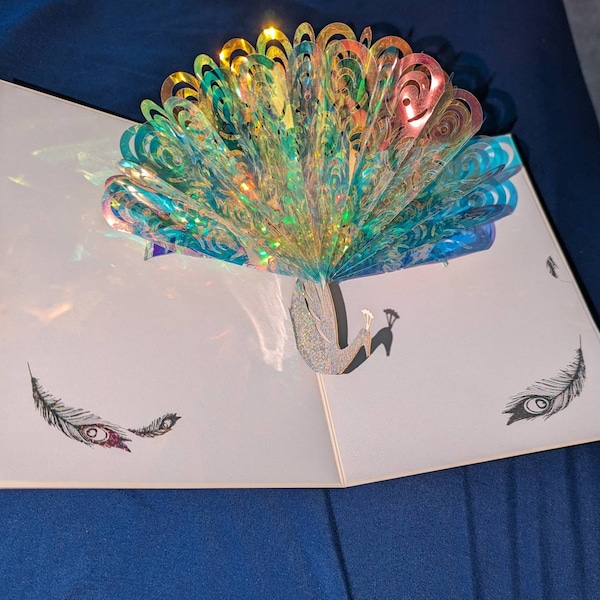 A06-pop up Golden Butterfly Box Greeting Card for Flower Lovers ...