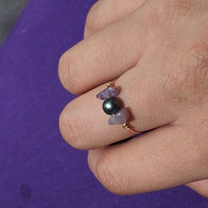 Custom Crystal Ring Handmade With Real Crystals you Choose - Etsy