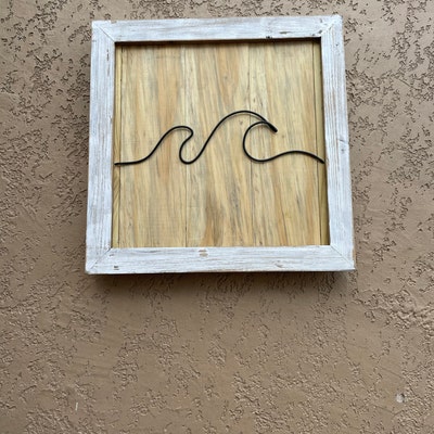Wave Sign, Wire Wall Art, Ocean Wave Decor, Surf Wall Art, Nautical ...