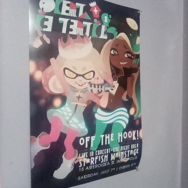 Off the Hook Concert Poster Splatoon 2 Artist Print Illustration - Etsy