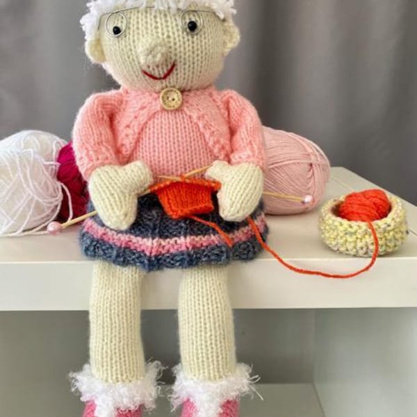 Knitting Pattern. PDF Digital Download. Knitting Nana Shelf Sitter ...