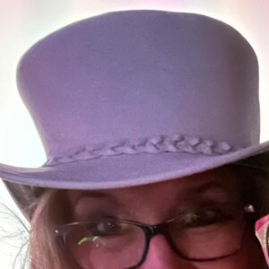 Leather Top Hat Rocker Style Conchos Band Black Color Handmade With 100 ...