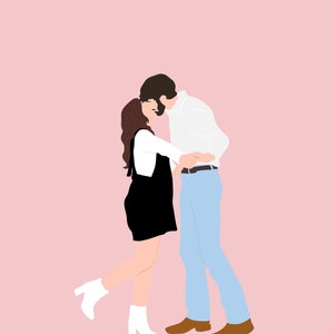 Best Friends Faceless Portrait BFF Portrait From Photo - Etsy