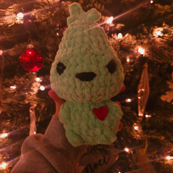 CROCHET PATTERN - Meanie Greenie | No Sew | Amigurumi | Crochet Plushie ...
