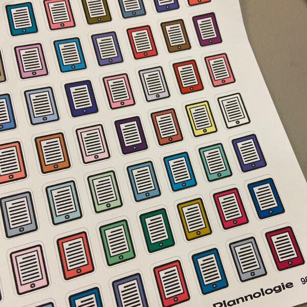EREADER Icon Stickers - Book Lover Icon Stickers - Book Planner ...