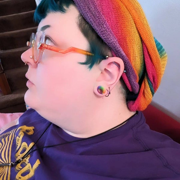 USA Rainbow +other Colors Turban Wrap -full Head Coverage for Hair Loss ...