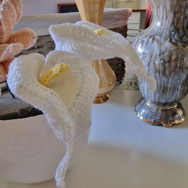 Crochet Calla Lily Pattern Photo Tutorial- Crochet Calla Lily Wedding ...