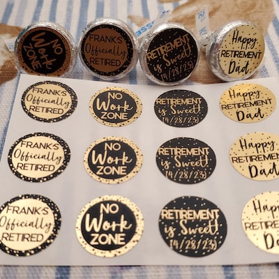 Retirement Party Favors, Retirement is Sweet Labels, Personalized ...