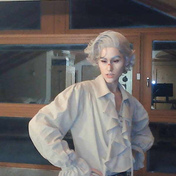 Linen Pirate Shirt / Poet Blouse / Prince Renaissance Blouse ...