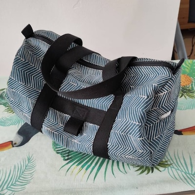SMALL Canvas Duffle Bag Canvas Bag Gym Bag Sewing Pattern Shopping Bag ...