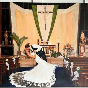 Wedding Oil Painting From Photo, Custom Portrait Painting, Custom ...
