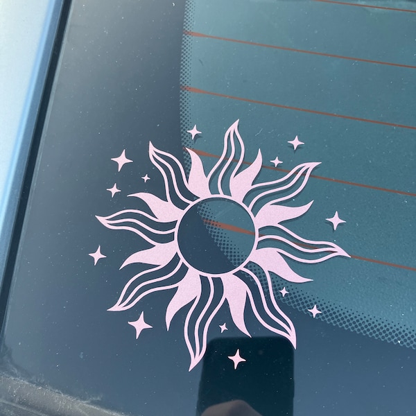 Holographic Moon Phase Decal, Moon Car Decal, Astrology Decal, Witchy ...