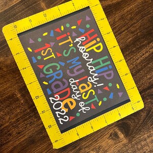 First Day of Senior Year Printable Sign First Day of School Sign 12th ...