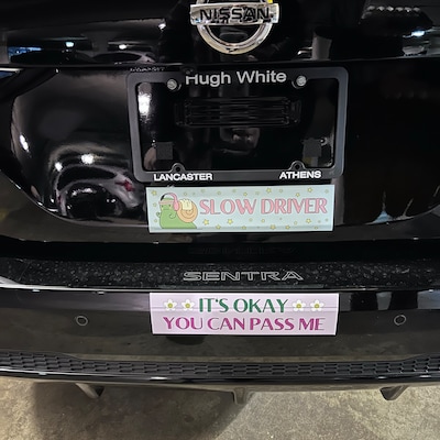 Funny Bumper Sticker: You Can Pass Me Retro Sticker for Cars, Driving ...