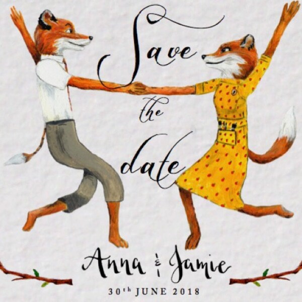 Fantastic Mr Fox Save the Date Cards - Etsy