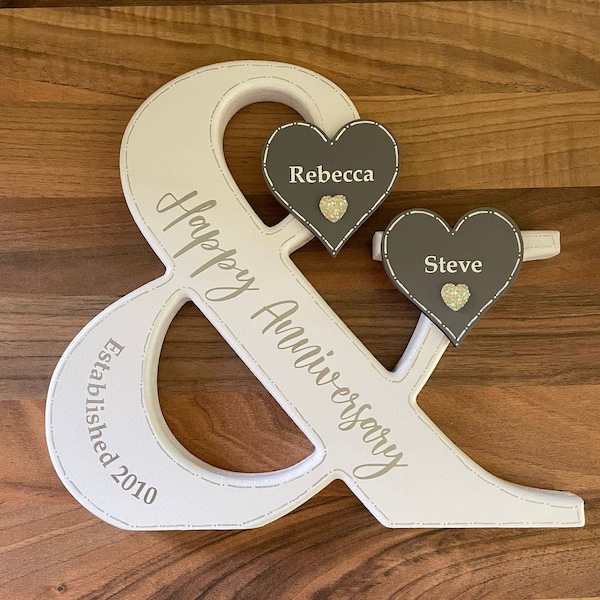 20 Years Together Sign, 20th Anniversary Gift for Parents Anniversary ...