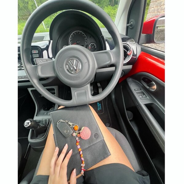 Cute Car Mirror Hanging Accessories, Pink Cowgirl Boot Punch Needle Car ...