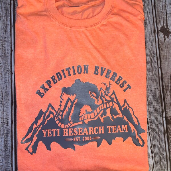 Expedition Everest Disneyworld Ride Yeti Research Team Silhouette ...