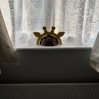 Giraffe Stacking Rainbow Shelfie, Kids Room Decor, Jungle Nursery - Etsy UK