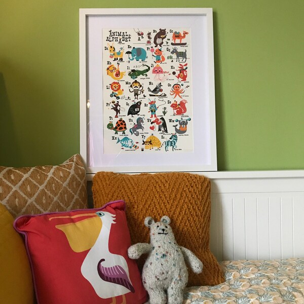 Personalised Animal Alphabet Print - Etsy